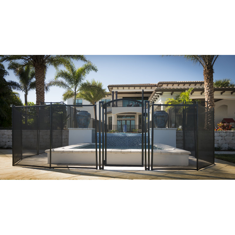 PoolfenceDIY Wide Pool Fence DIY Arch Top Vinyl Gate | Wayfair
