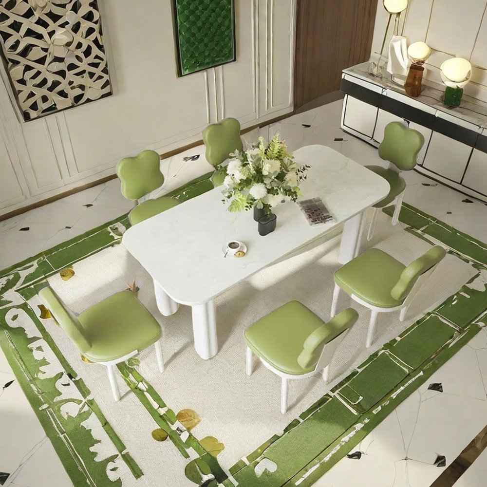 A Zoetic Home Simple sintered stone dining table set | Wayfair