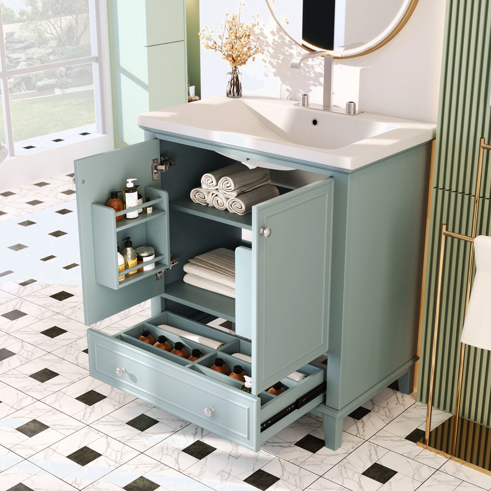 Red Barrel Studio® Lasne 30" Single Bathroom Vanity Set | Wayfair