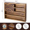 MY GIFT LED Wall Mounted Us Flag Coin Display Case | Wayfair.co.uk