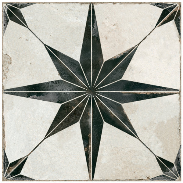 Merola Tile Kings 13" x 13" Ceramic Patterned Wall & Floor Tile | Wayfair