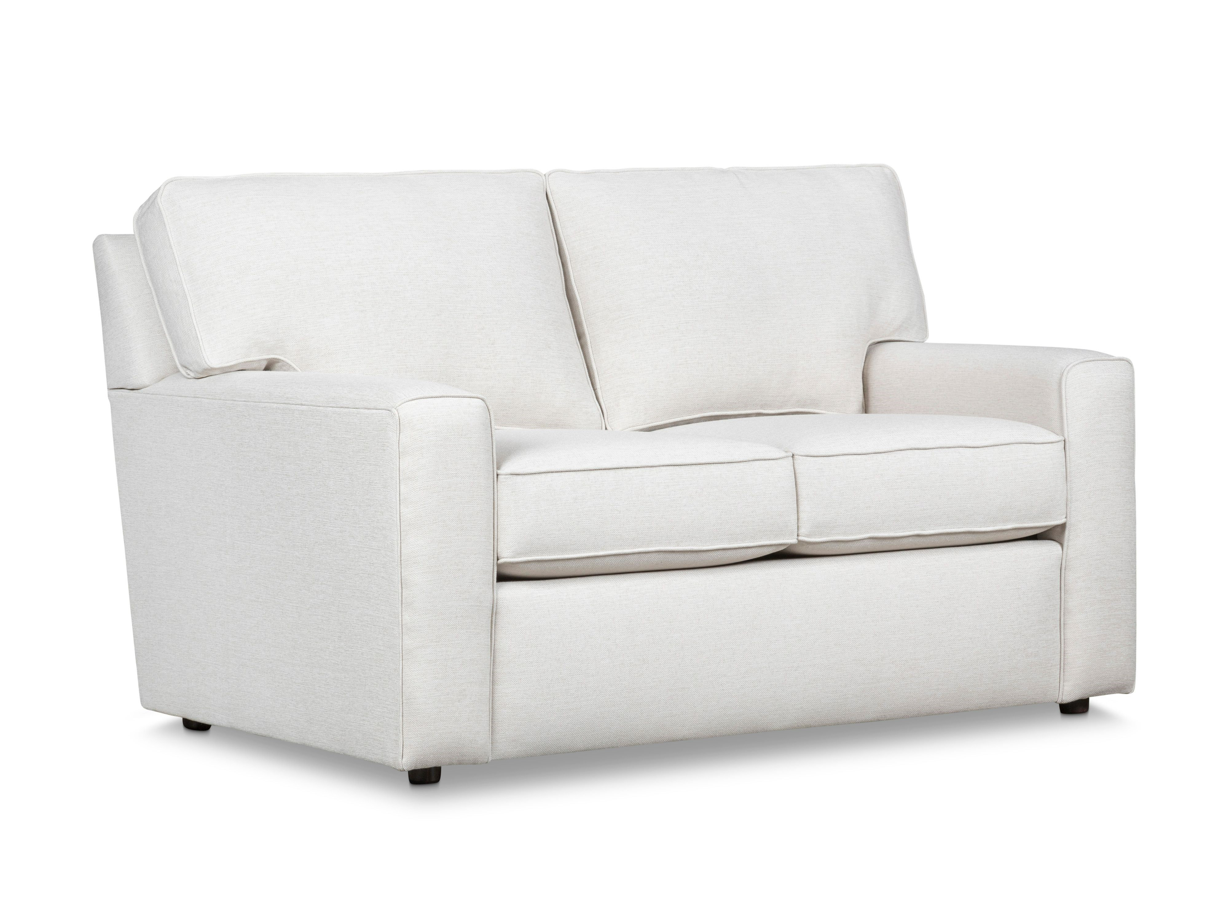 Ebern Designs Leigh 60" Square Arm Loveseat with Reversible Cushions ...