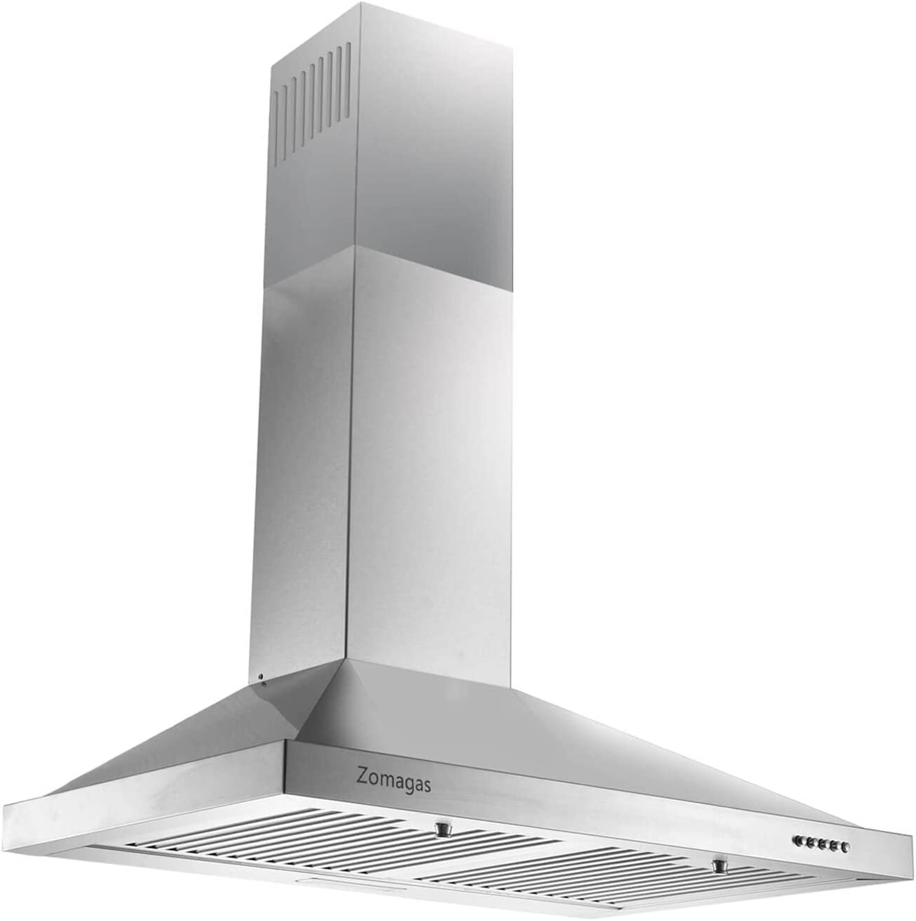 Zomagas 24" 400 Cubic Feet Per Minute Convertible Wall Range Hood with ...