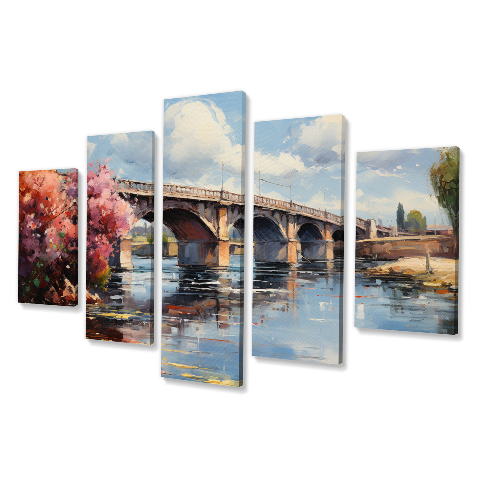 Red Barrel Studio® 'The Bridge At Argenteuil I - Bridges Wall Decor - 5 ...