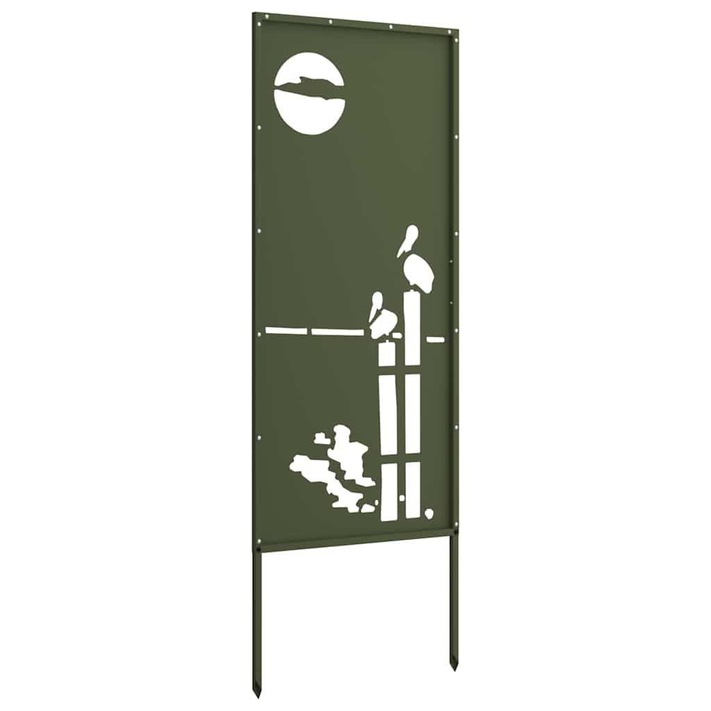 Vidaxl Garden Privacy Screen White 50 X 140 Cm Cold-Rolled Steel ...