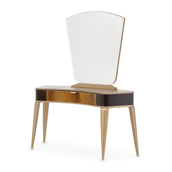 Michael Amini Malibu Crest Vanity with Mirror | Wayfair