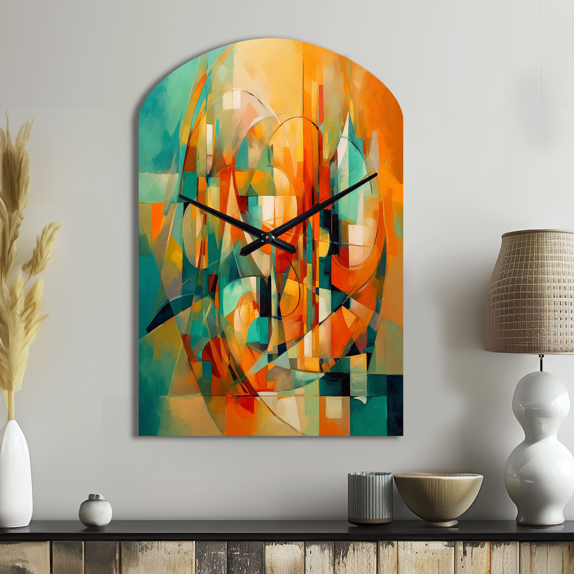 East Urban Home Fady Abstracting The Cubist Form IV - Cubism Arch Metal ...