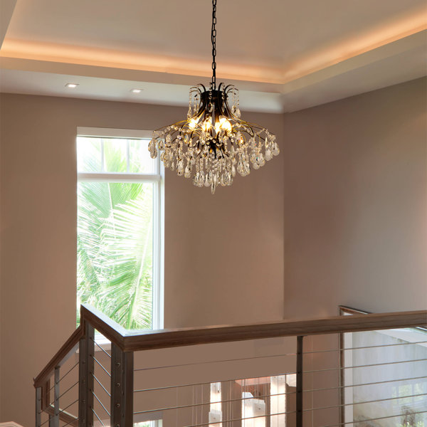 House of Hampton® Kayatana 24" Modern Chandelier 6 - Light Dimmable ...