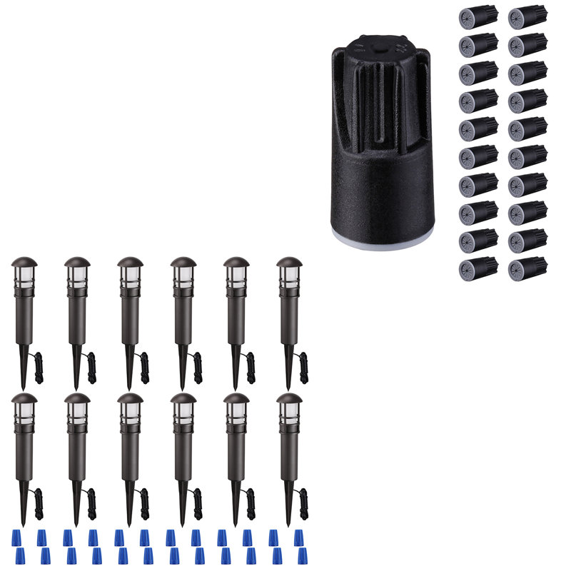 LEDVANS LED Pathway Landscape Light& Electrical Wire Nuts (12 Lights ...