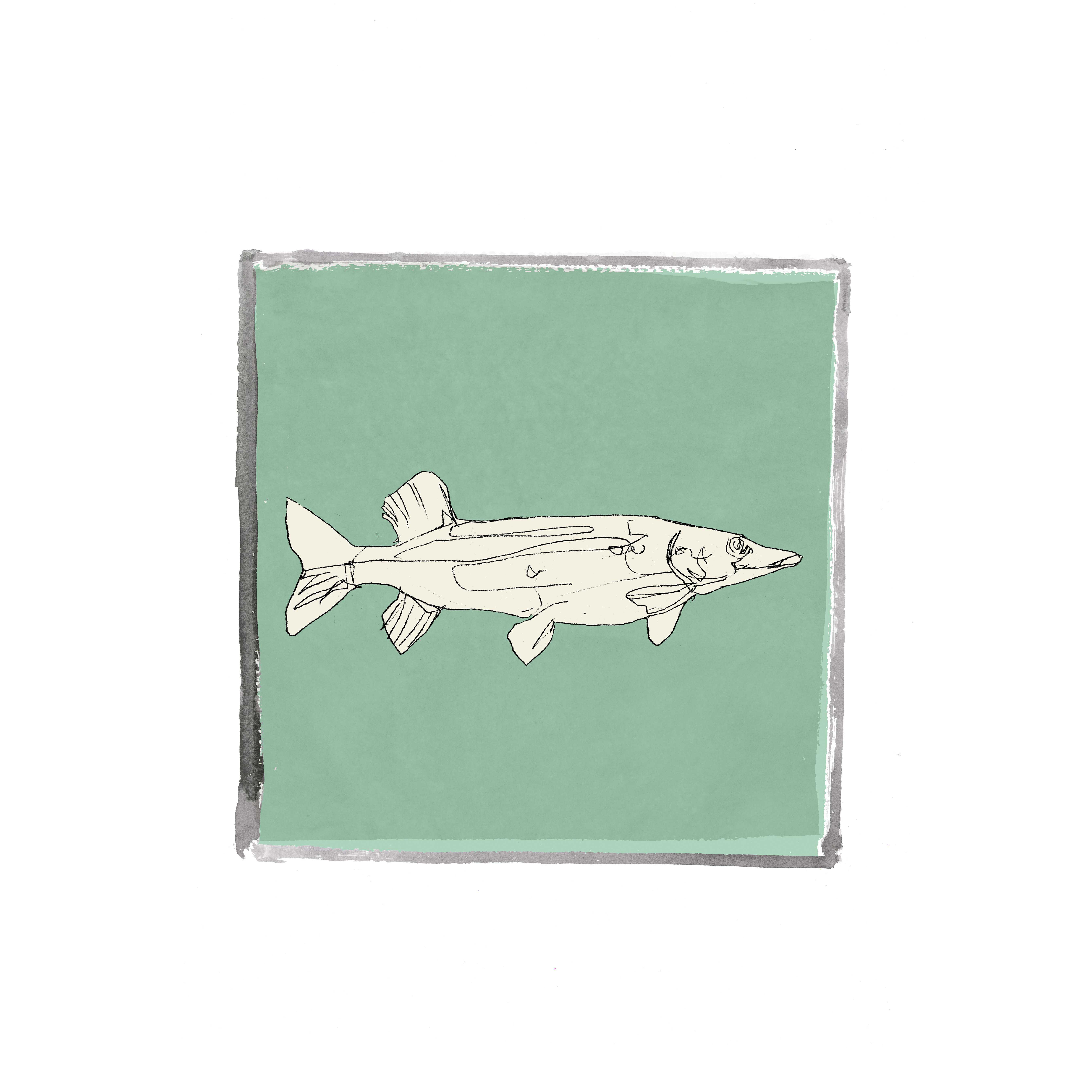 Rosecliff Heights Block Print Fish IV | Wayfair