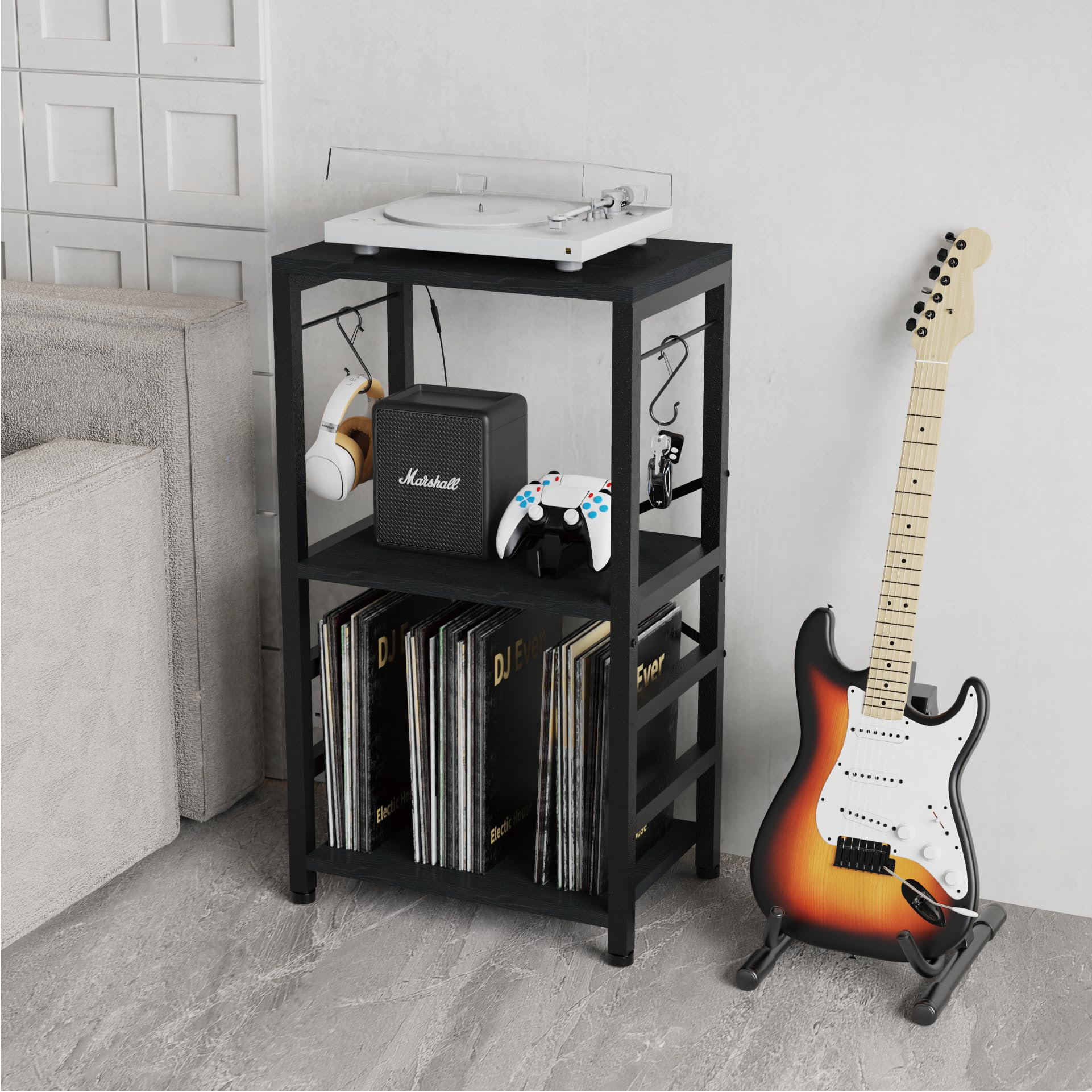 Ebern Designs Record Player Stand With Albums Storage - Wayfair Canada