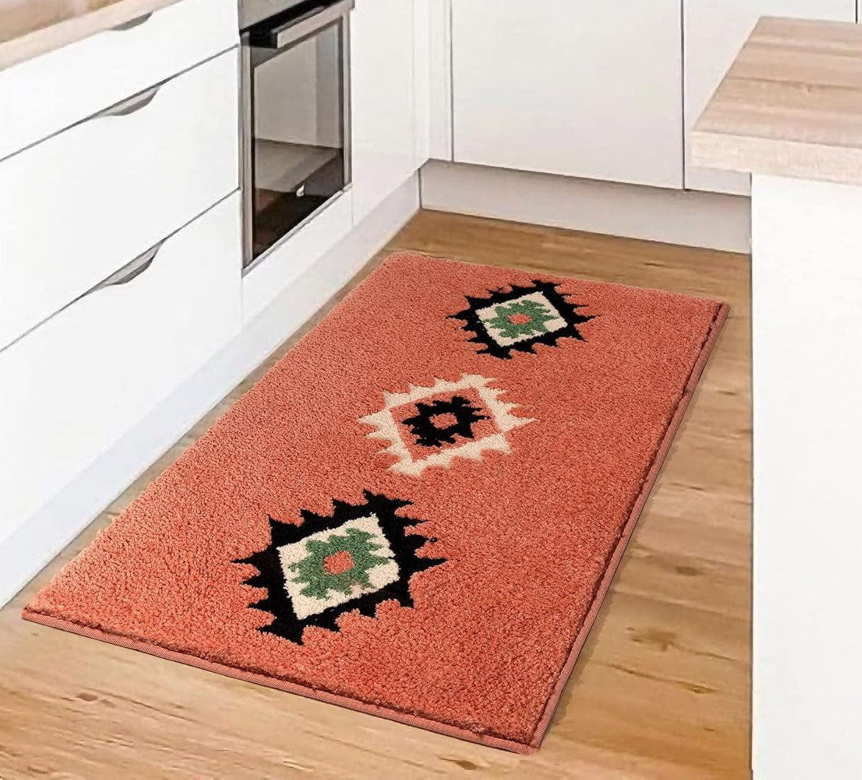 COSIGU The Boho Bathroom Rugs Aztec Bath Mat Non Slip Western Geometric ...