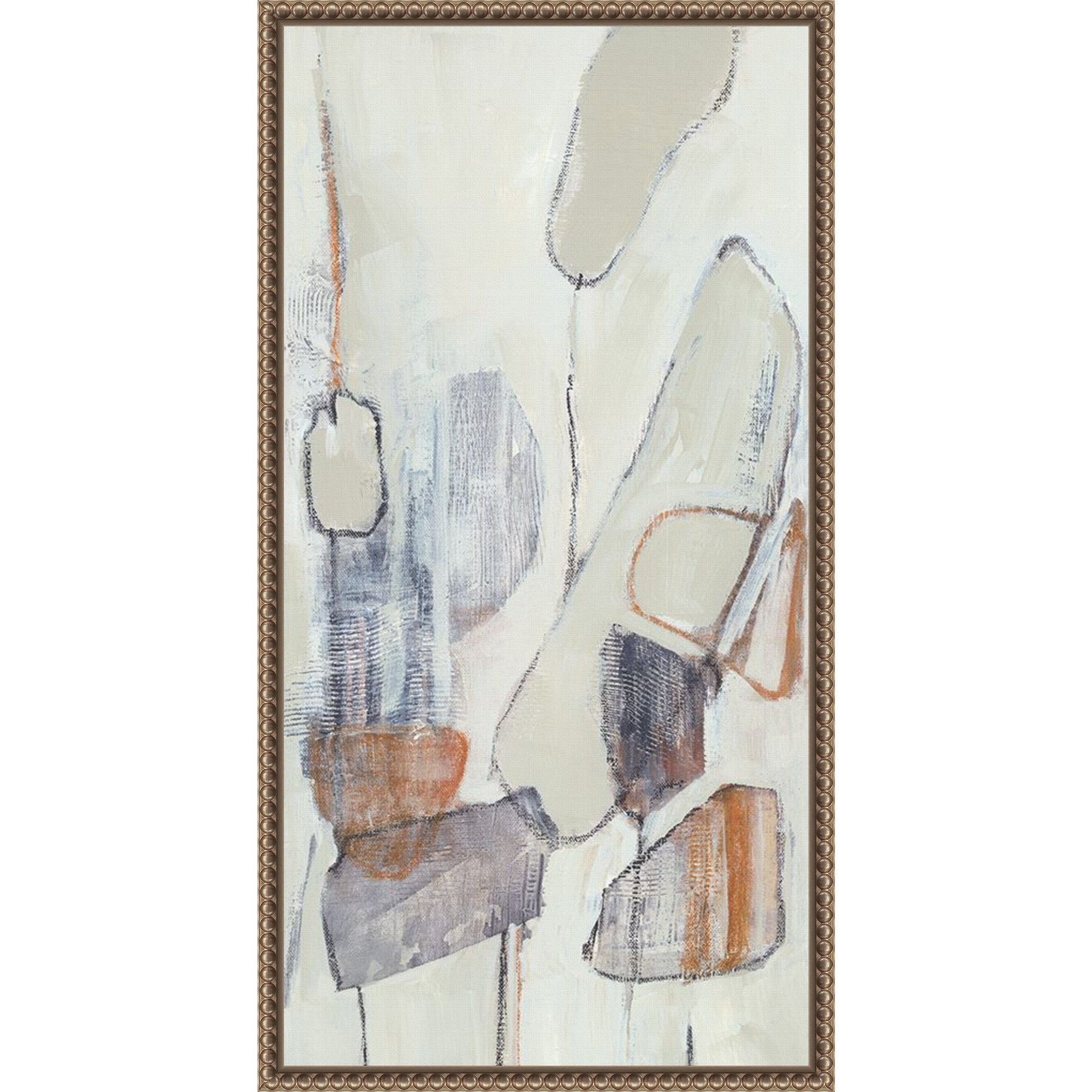 Lark Manor™ Textured Harmony by Lera Framed Canvas Wall Art Print | Wayfair