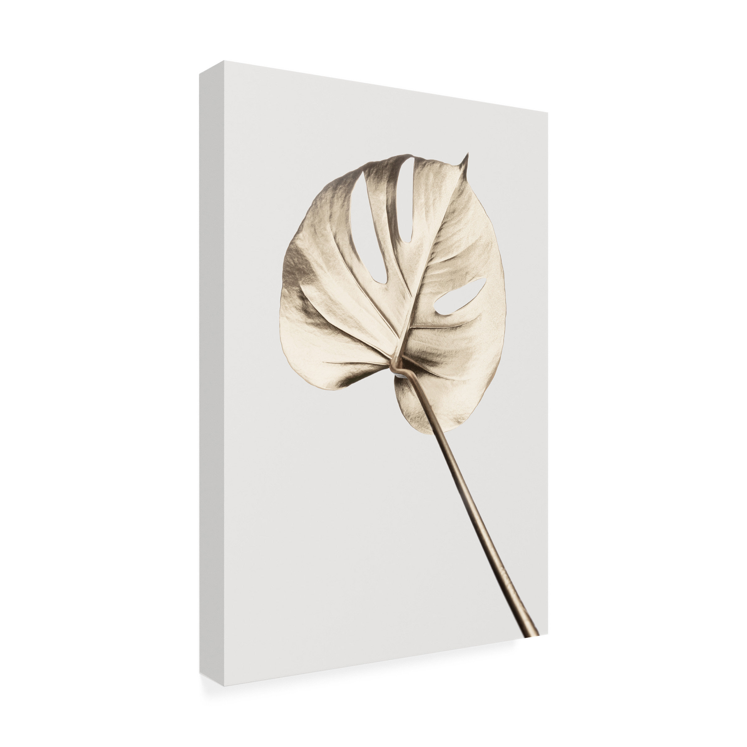 Bay Isle Home™ Monstera Gold 05 by 1x Studio III - Wrapped Canvas ...