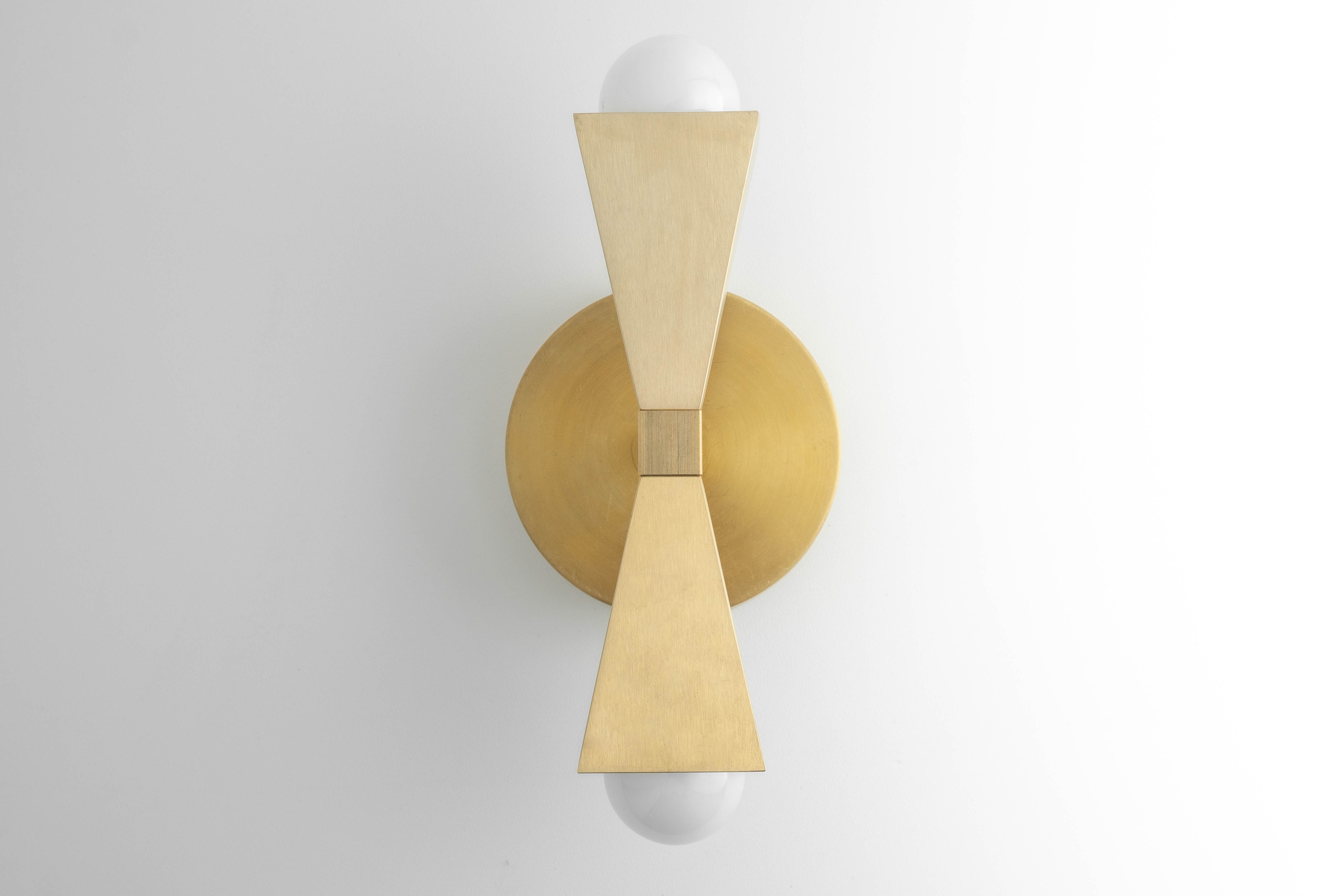 Mercer41 Albert Square Cone Brass Wall Sconce | Wayfair