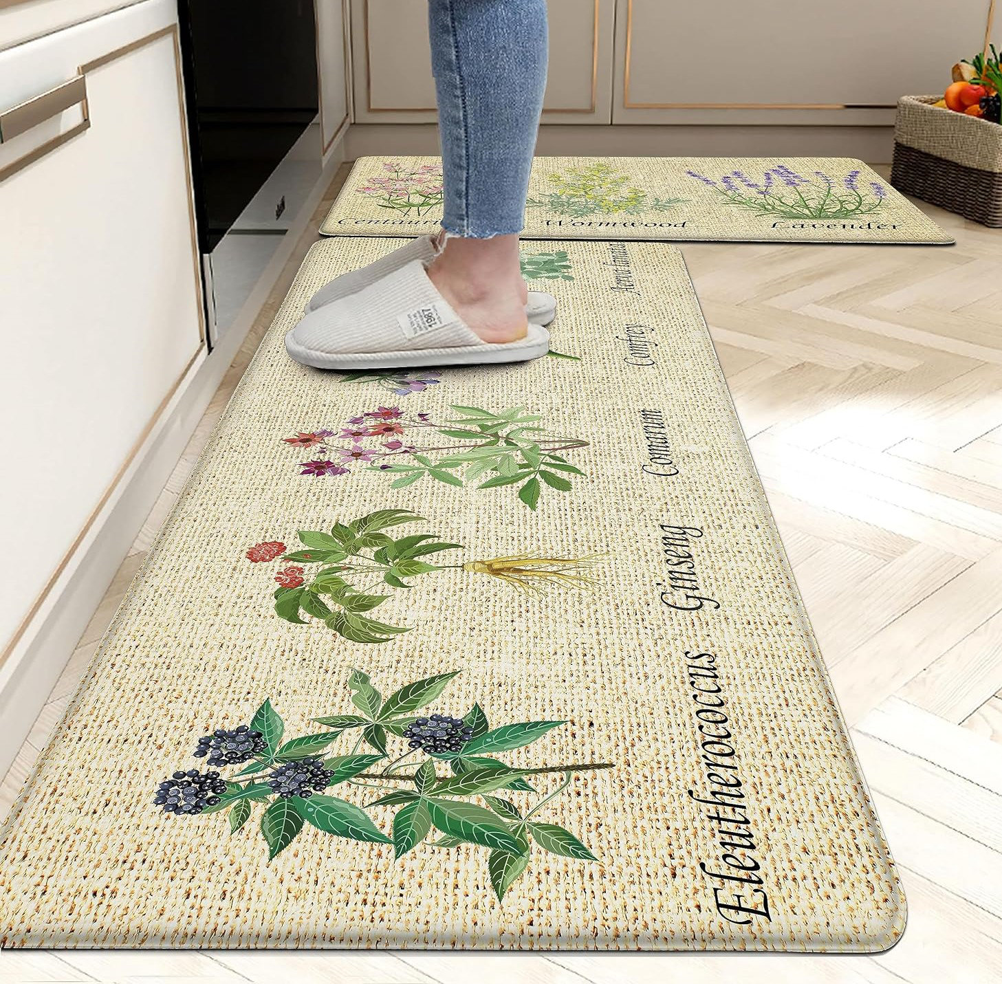 Red Barrel Studio® Kitchen Mats for Memory Foam Luxury Kitchen Runner ...