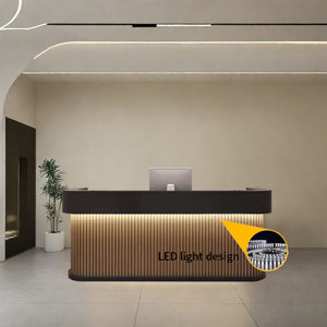 OX Art Reception Desk Multifunctional Computer Desk, Front Desk Table ...