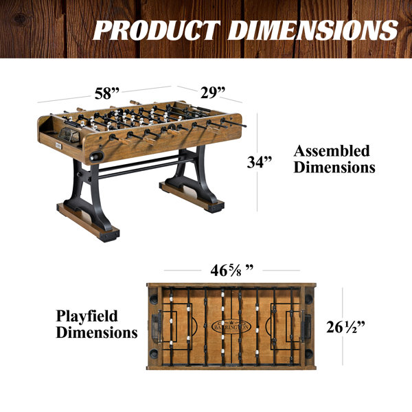 Barrington Billiards Company Barrington Billiards 58” Coventry Foosball ...