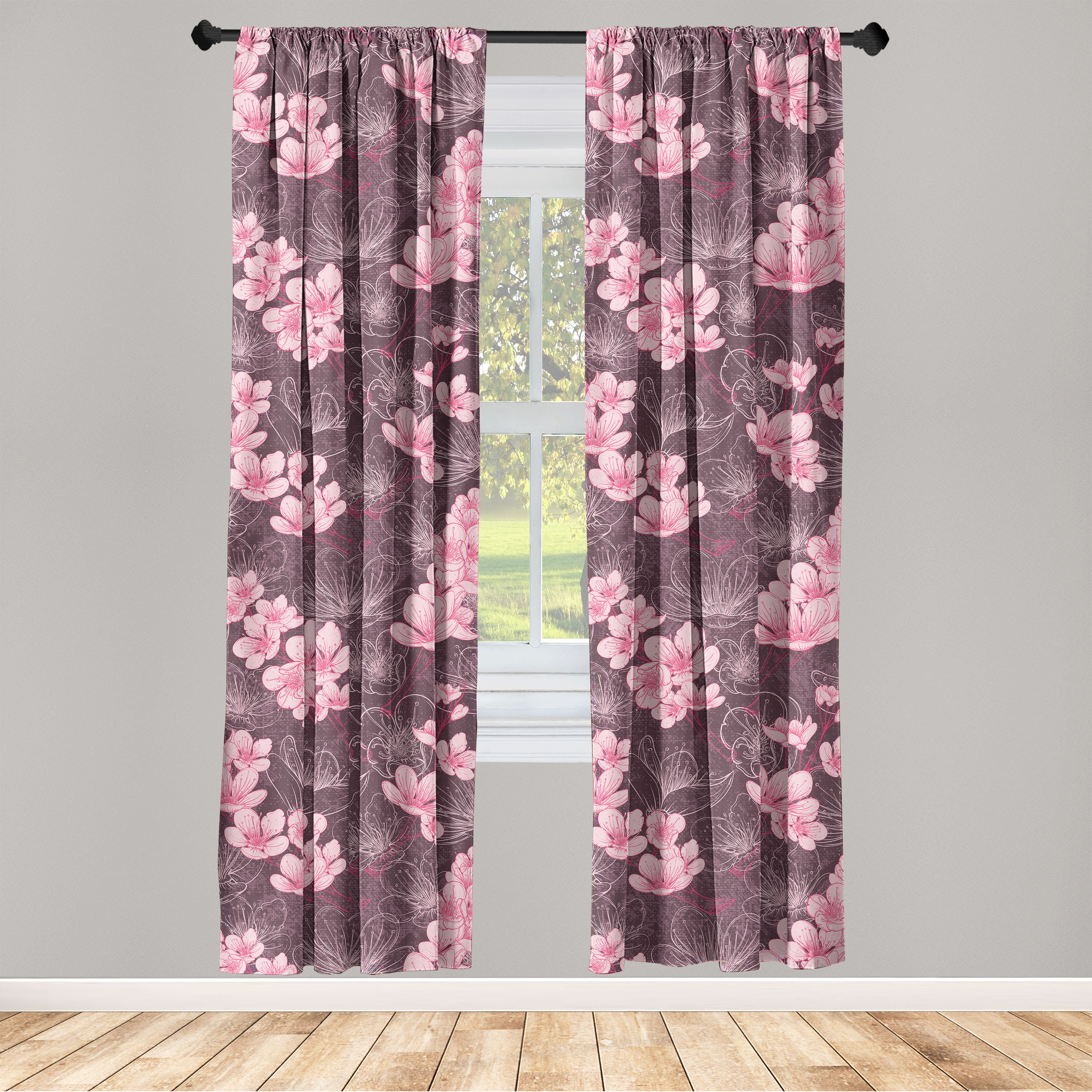 East Urban Home Yeshwin Microfiber Room Darkening Curtain Pair | Wayfair