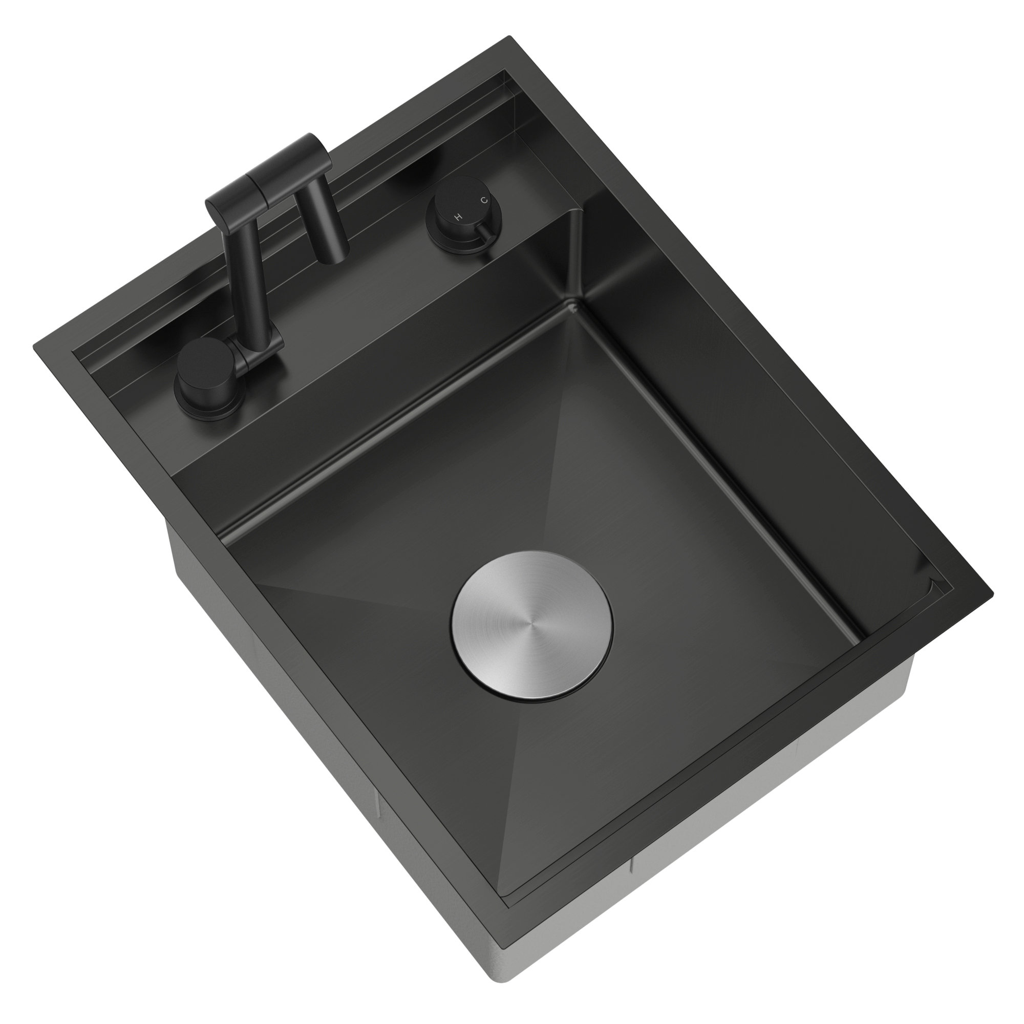 Polyfurniture 9 L Kitchen Sink RV Sink With A Foldable Tap Inside | Wayfair