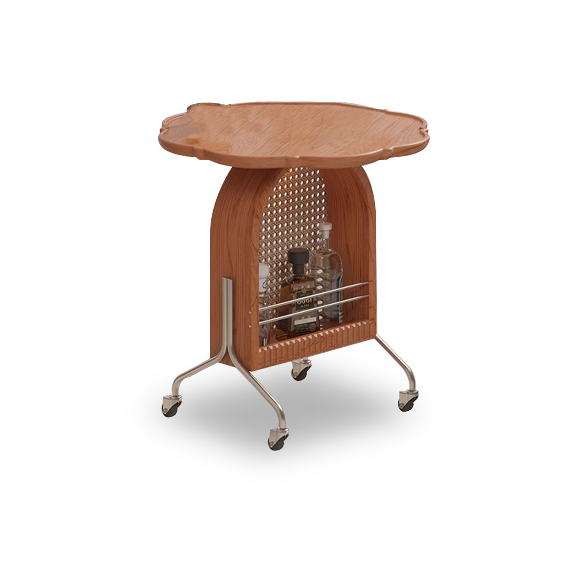 Dainty Table 22.05"H Brown Cherry Solid Wood Four Leg End Tables | Wayfair