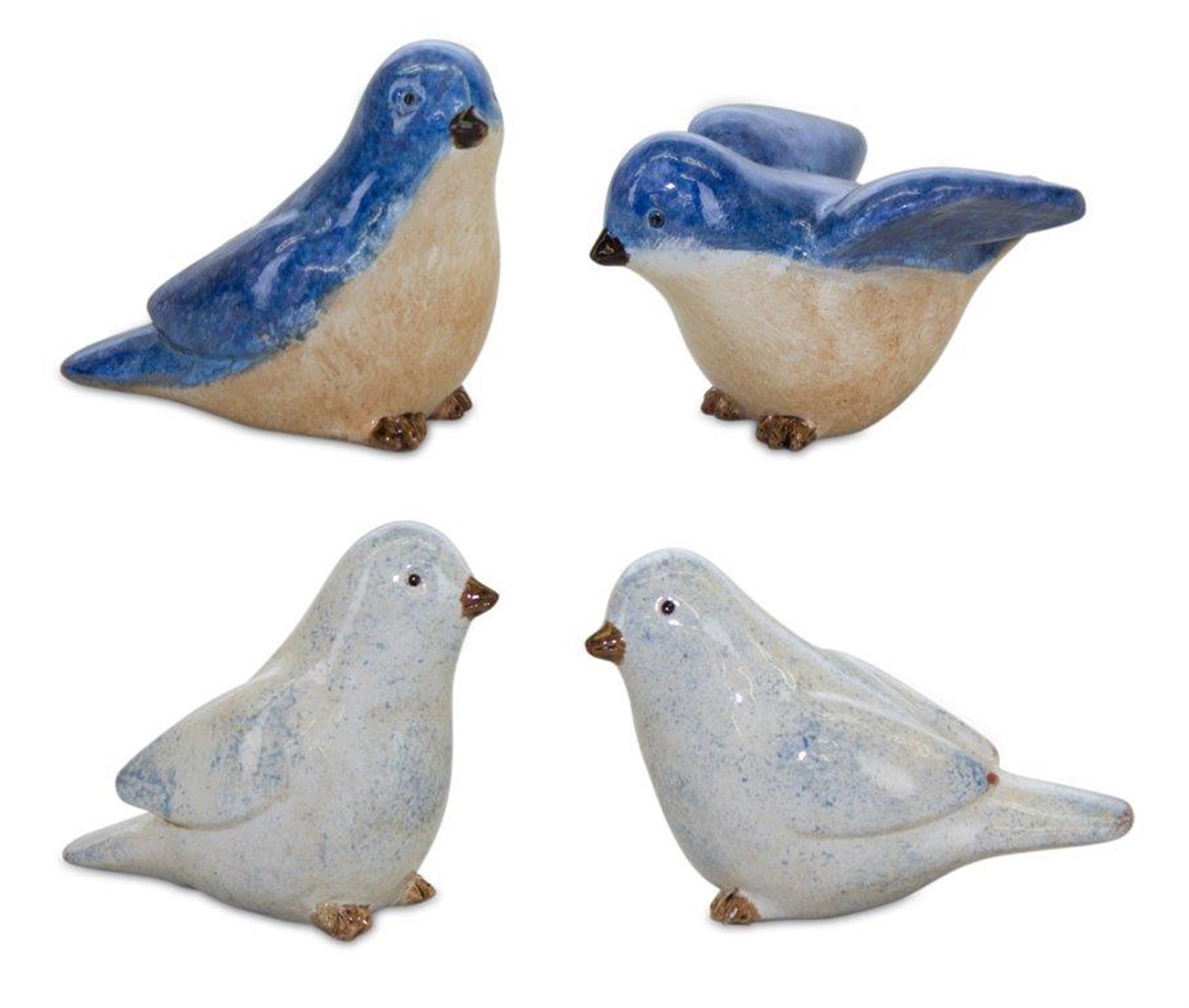 Winston Porter 4 Piece Inette Bird Figurine Set | Wayfair