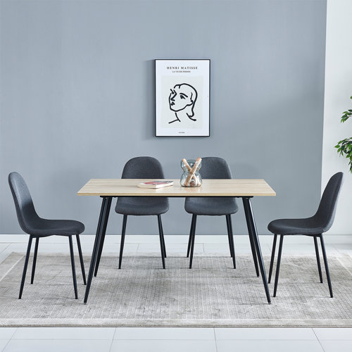 George Oliver Jaiya 51" Wooden Dining Set & Reviews | Wayfair