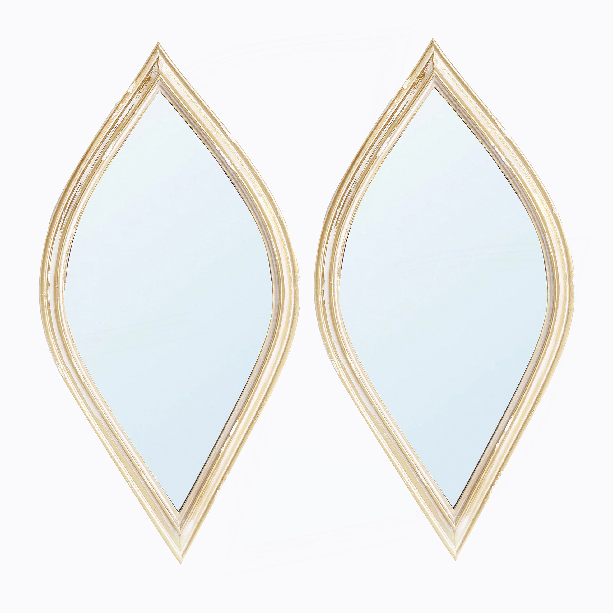 Gracie Oaks Small Decorative Mirror for Wall Decor, 2 Pieces Wall ...