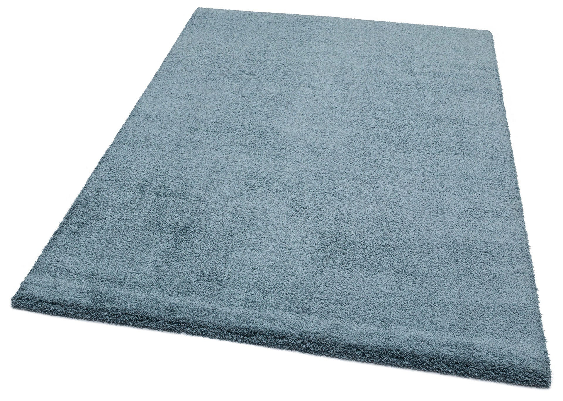 Latitude Run® Arnoldstein Blue Shaggy Micropolyester Machine Made Area ...