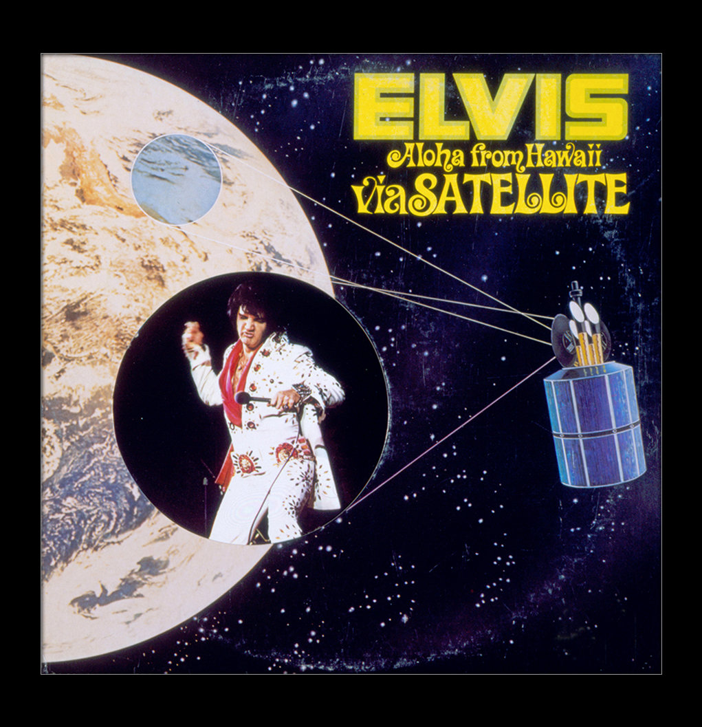 Pyramid America Elvis Presley - Aloha from Haw 12x12 Under Plexi Framed ...