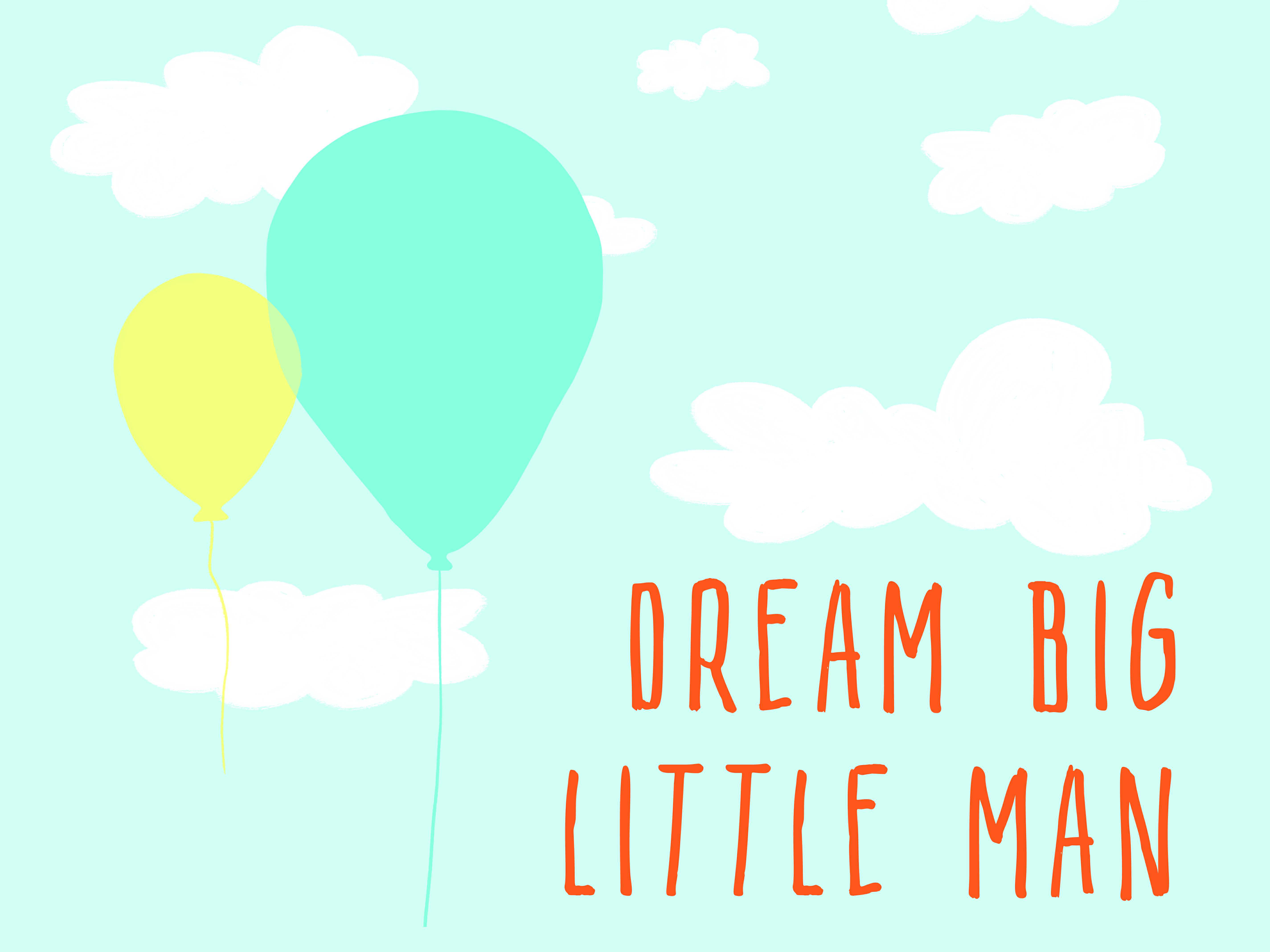 Trinx Dream Big Little Man - Wrapped Canvas Print | Wayfair