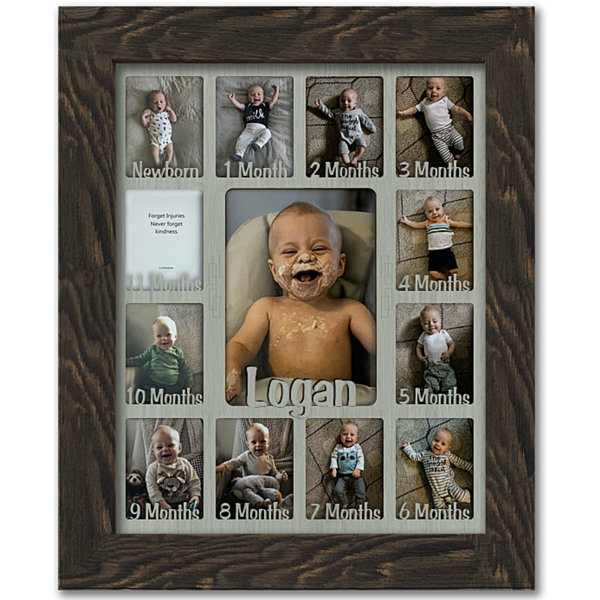 Northland Frames and Gifts Personalized Baby First Year Picture Frame ...