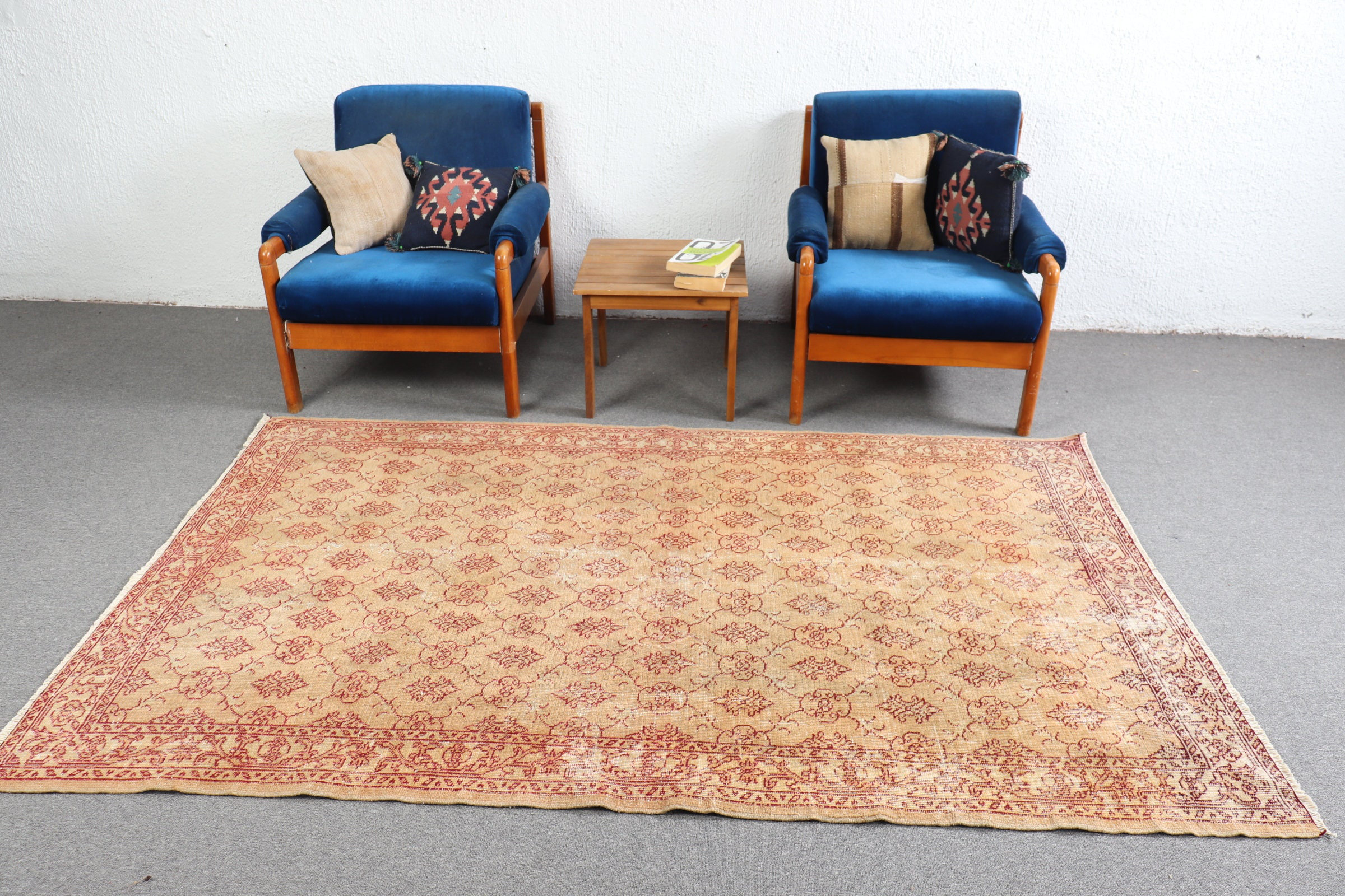 Charlton Home® Vintage Turkish Antique Area Rug - Ideal for Dining ...