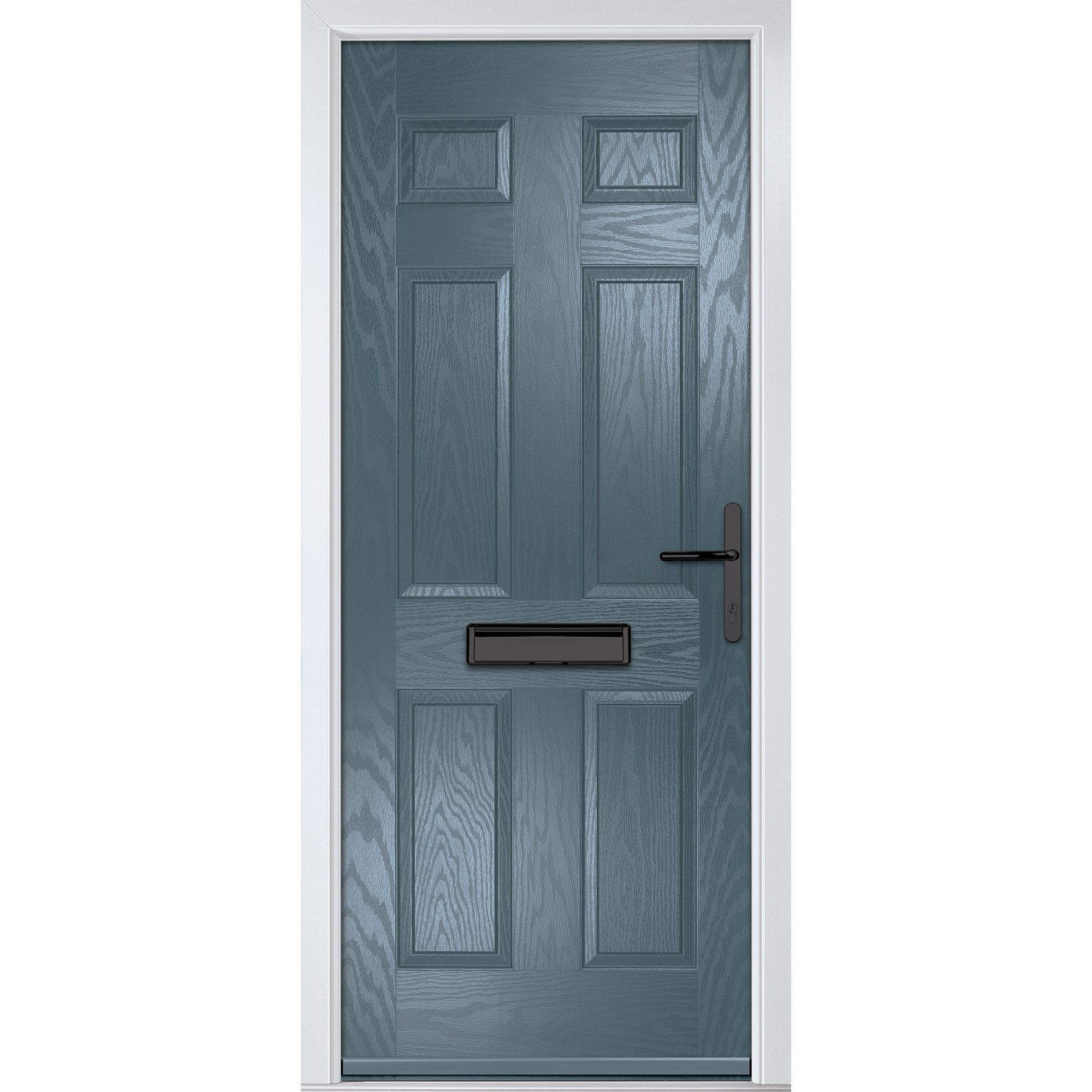 Crystal Direct Crystal GRP Front door Muirfield solid Agate Grey 890mm ...