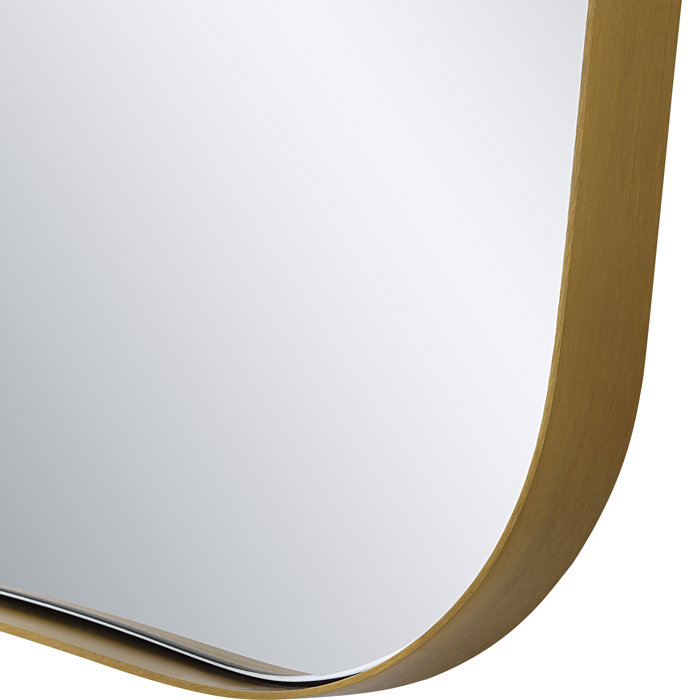 Joss & Main Capra Metal Wavy Wall Mirror & Reviews | Wayfair