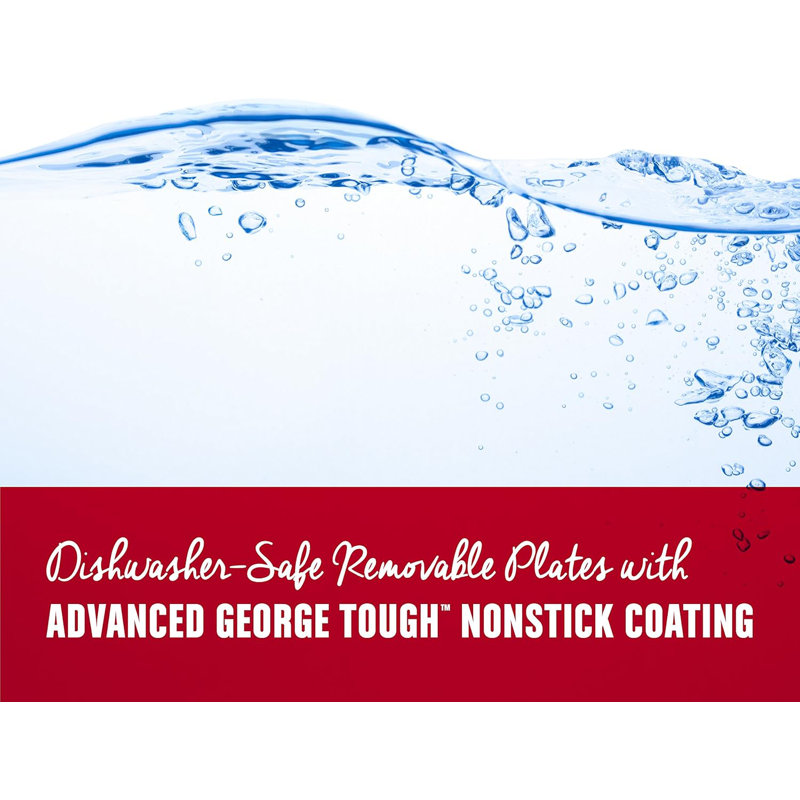 George Foreman 4-Serving Removable Plate Electric Grill And Panini ...