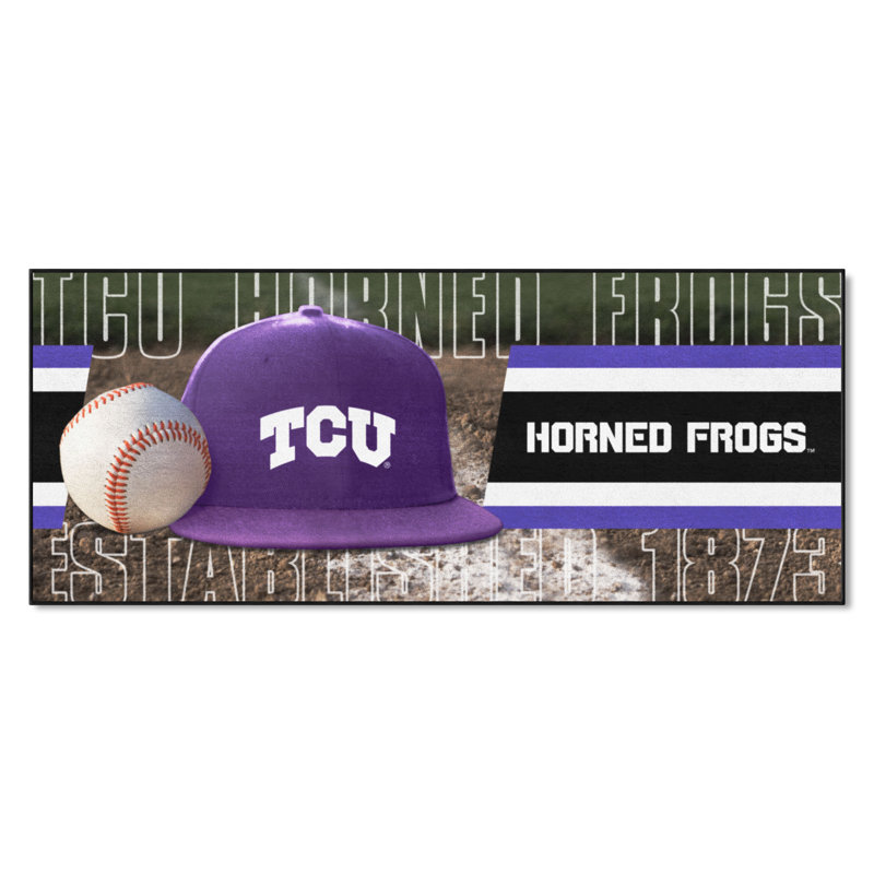 FANMATS TCU_TCU Horned Frogs Baseball Runner Rug - 30In. X 72In. | Wayfair