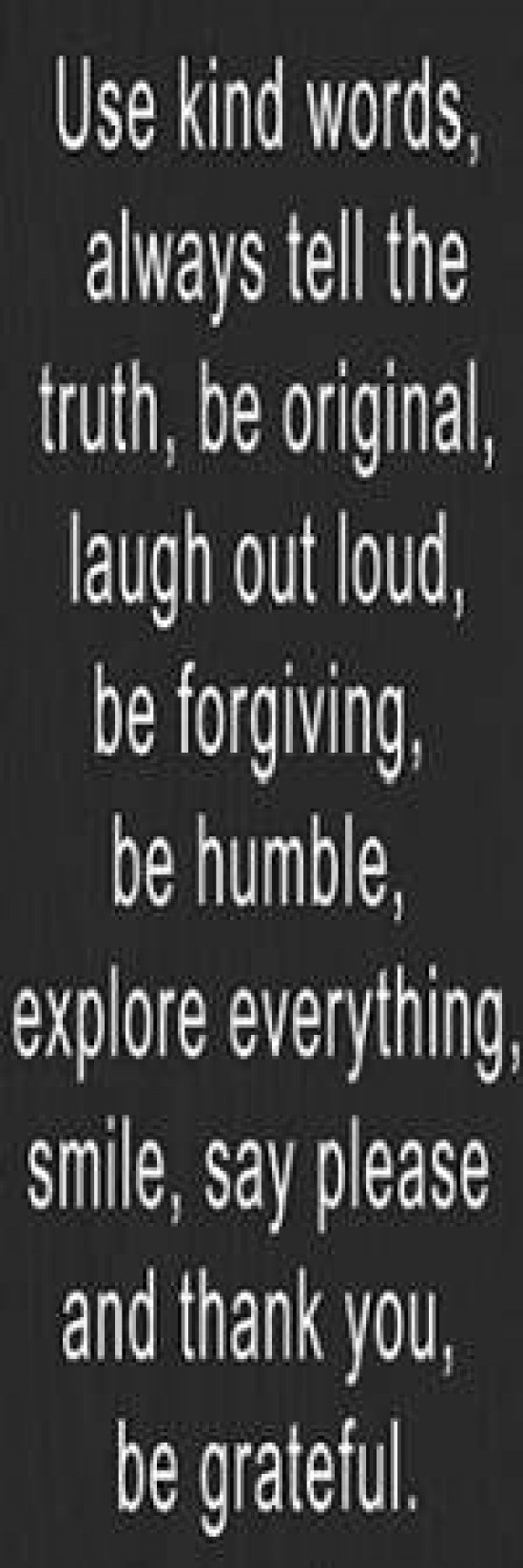 Trinx USE KIND WORDS WHITE Poster Print By Taylor Greene (8 X 24) | Wayfair