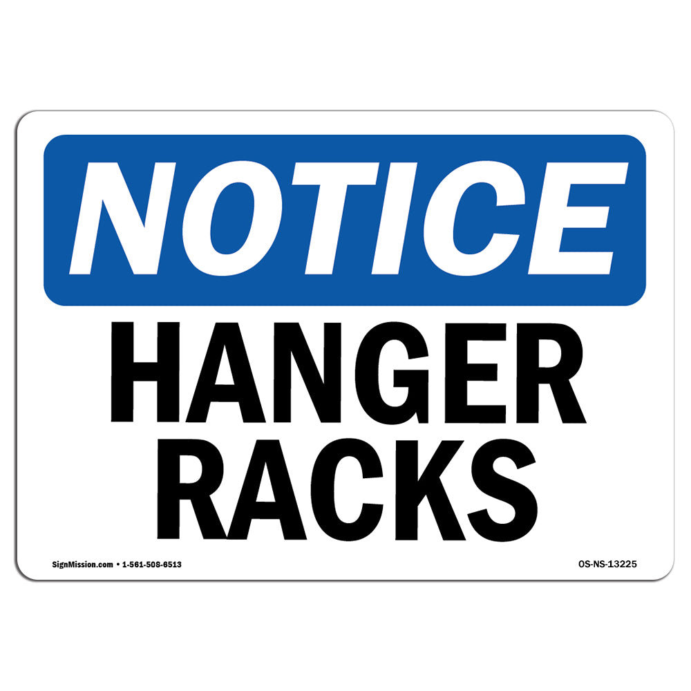 SignMission Hanger Racks Aluminum Sign 18 x 24 | Wayfair
