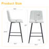Latitude Run® Modern White PU Bar Chair Set - Two Pieces, Stable ...