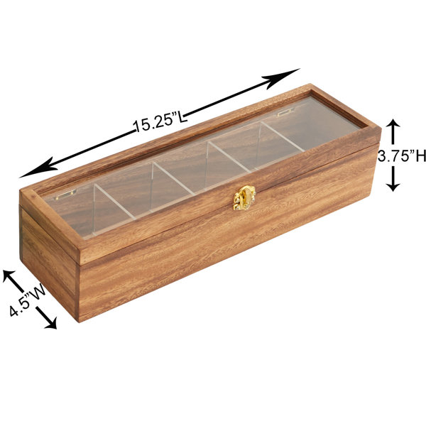 Darby Home Co Gayle Wood Tea Box & Reviews | Wayfair