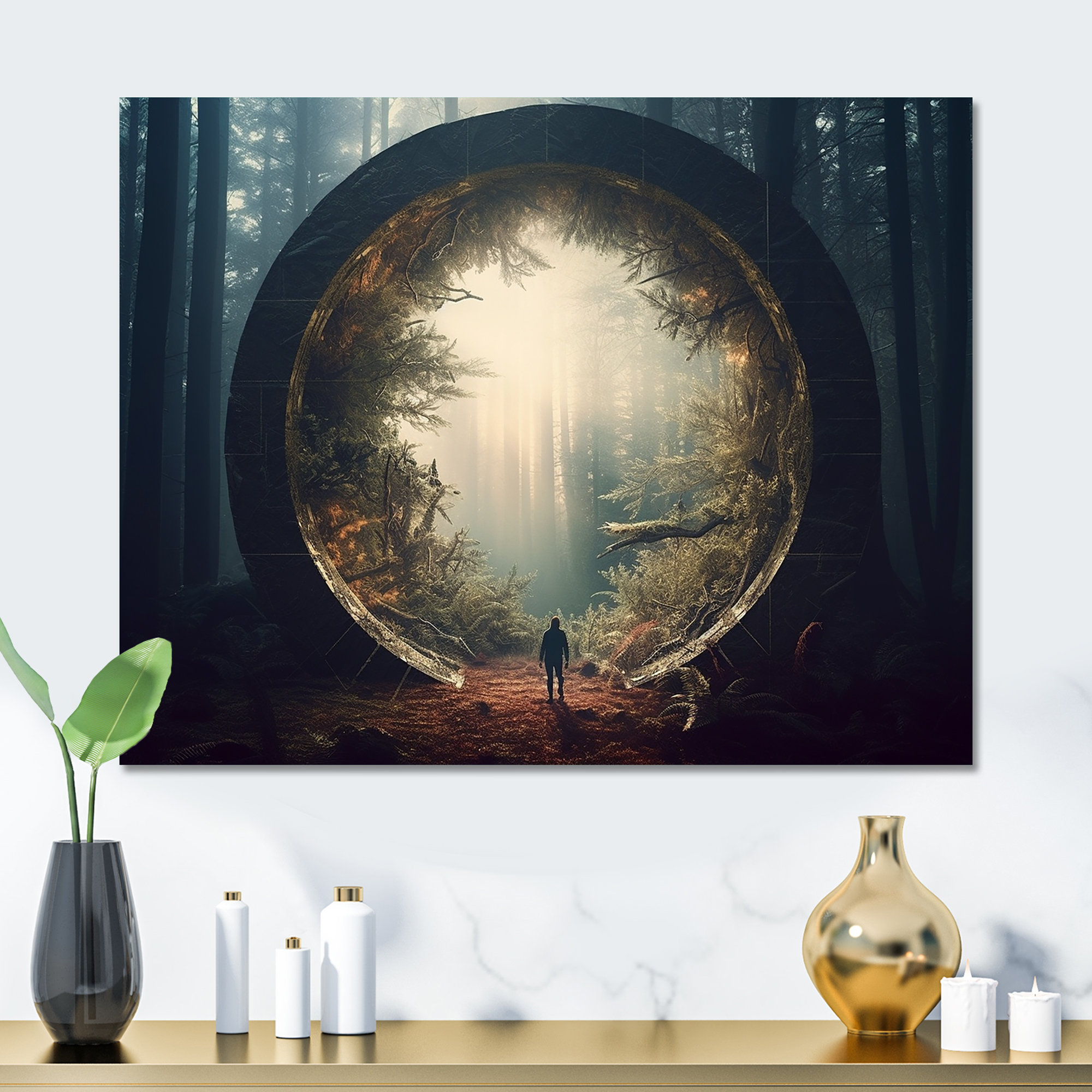 Millwood Pines Surreal Stargate Revelation IV - Surrealism Metal Wall ...