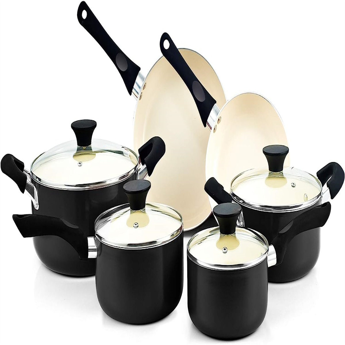 YITAHOME 10 - Piece Cookware Set | Wayfair