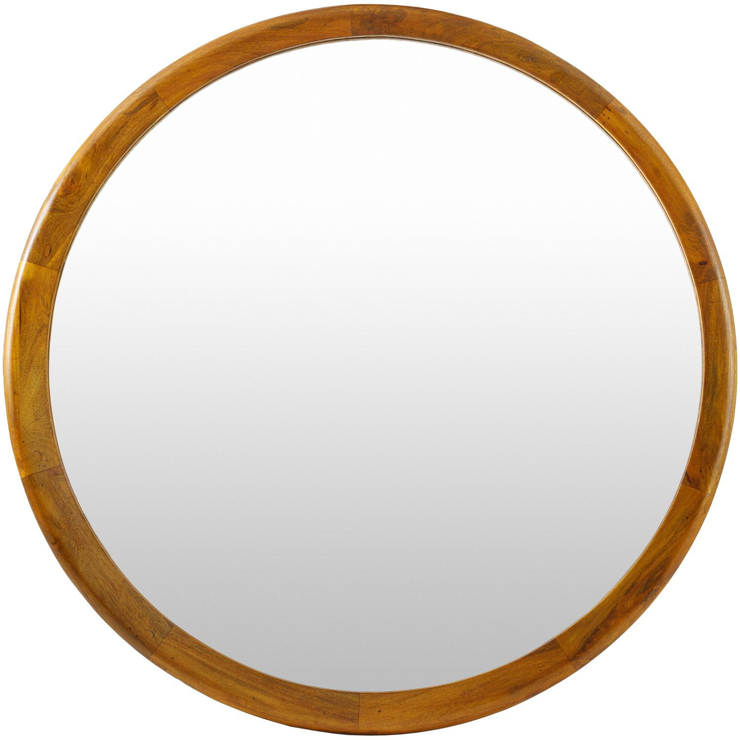 Hokku Designs Meilahni Solid + Manufactured Wood Round Mirror | Wayfair