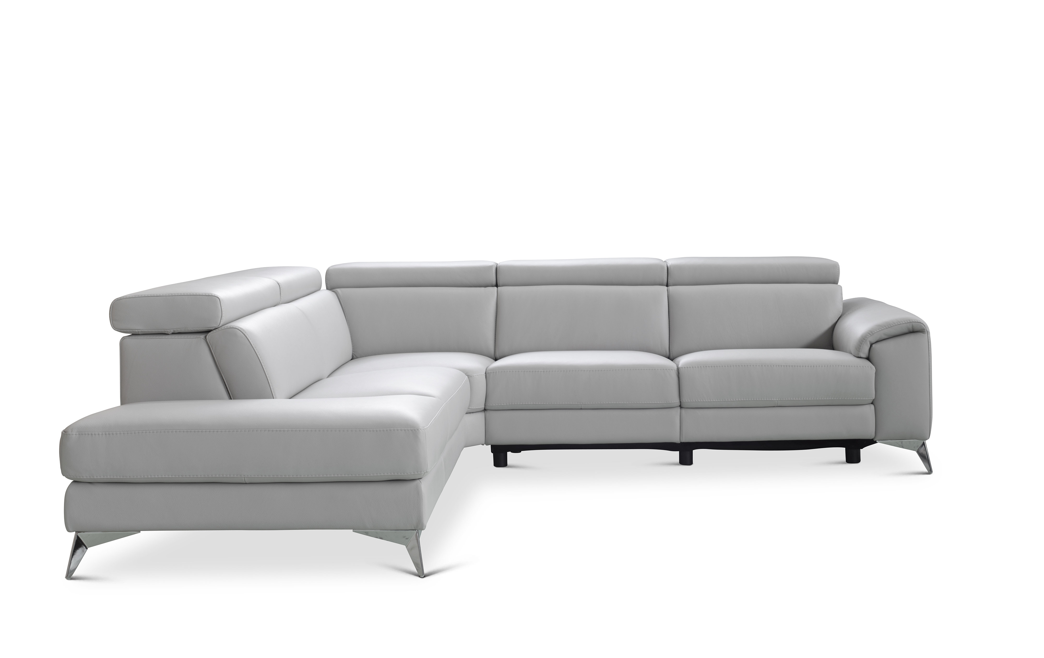 Orren Ellis Allison Leather Sectional, Comfortable Sleeping Sectional ...
