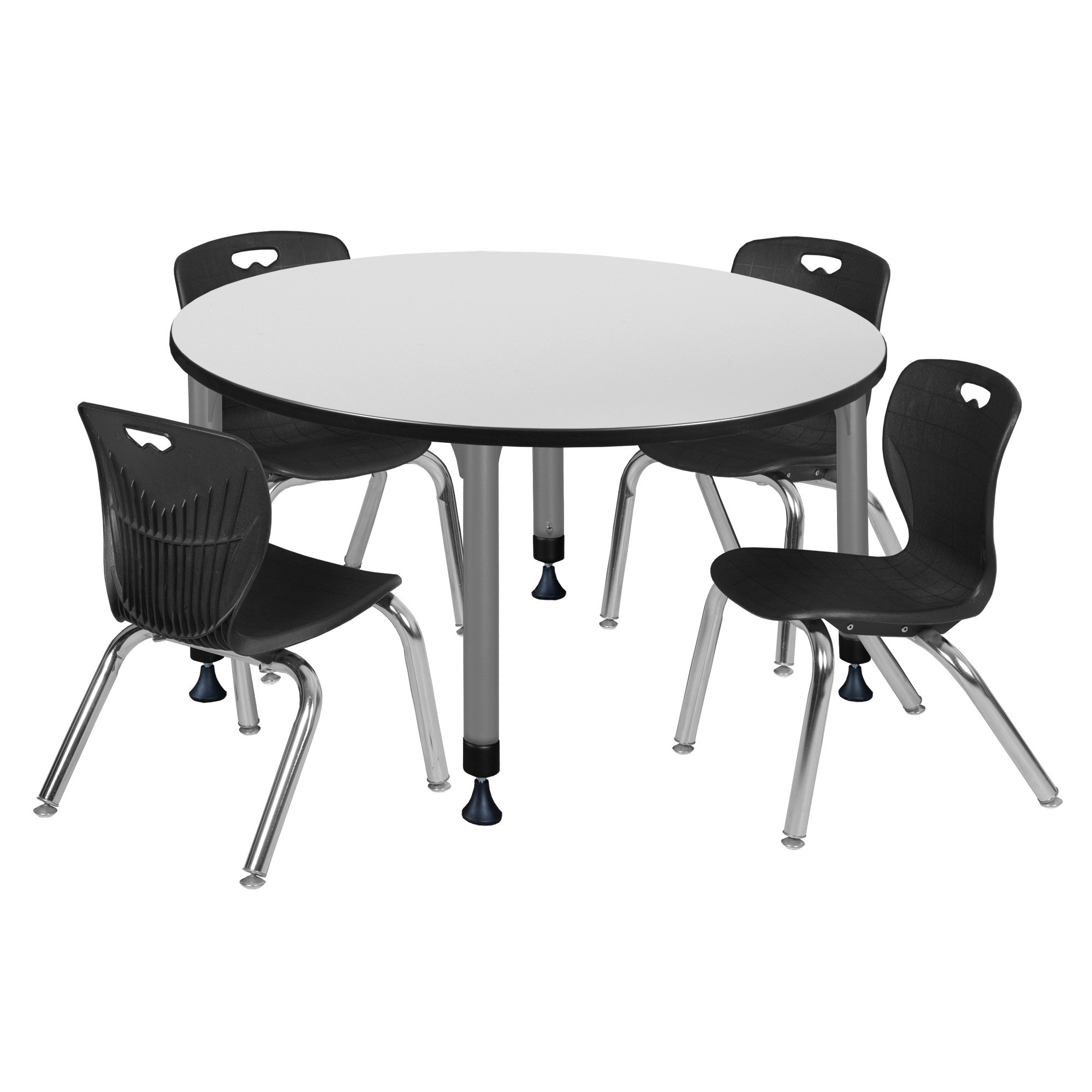 Regency Kee 36" L Round Breakroom Table and Chair Set | Wayfair