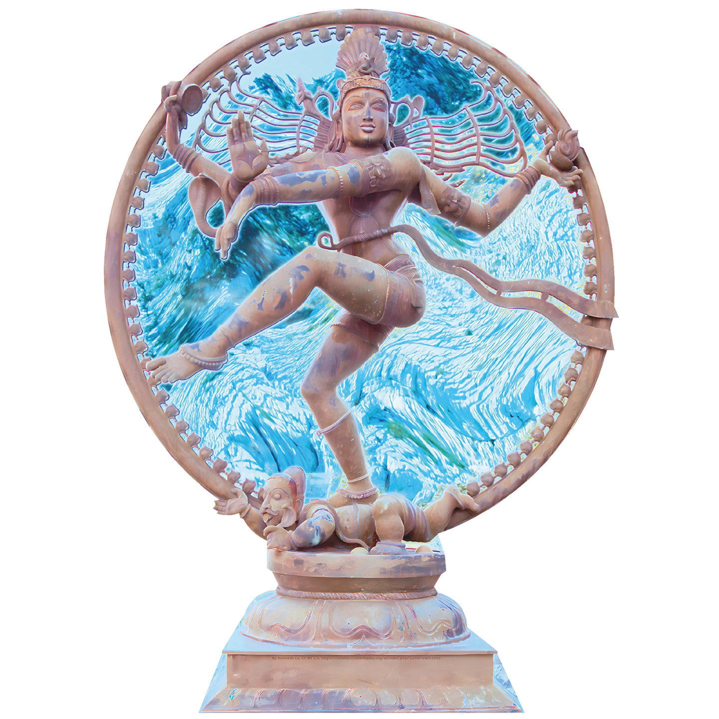 Wet Paint Printing Shiva Statue Cern Nataraja Dance Cardboard Cutout ...