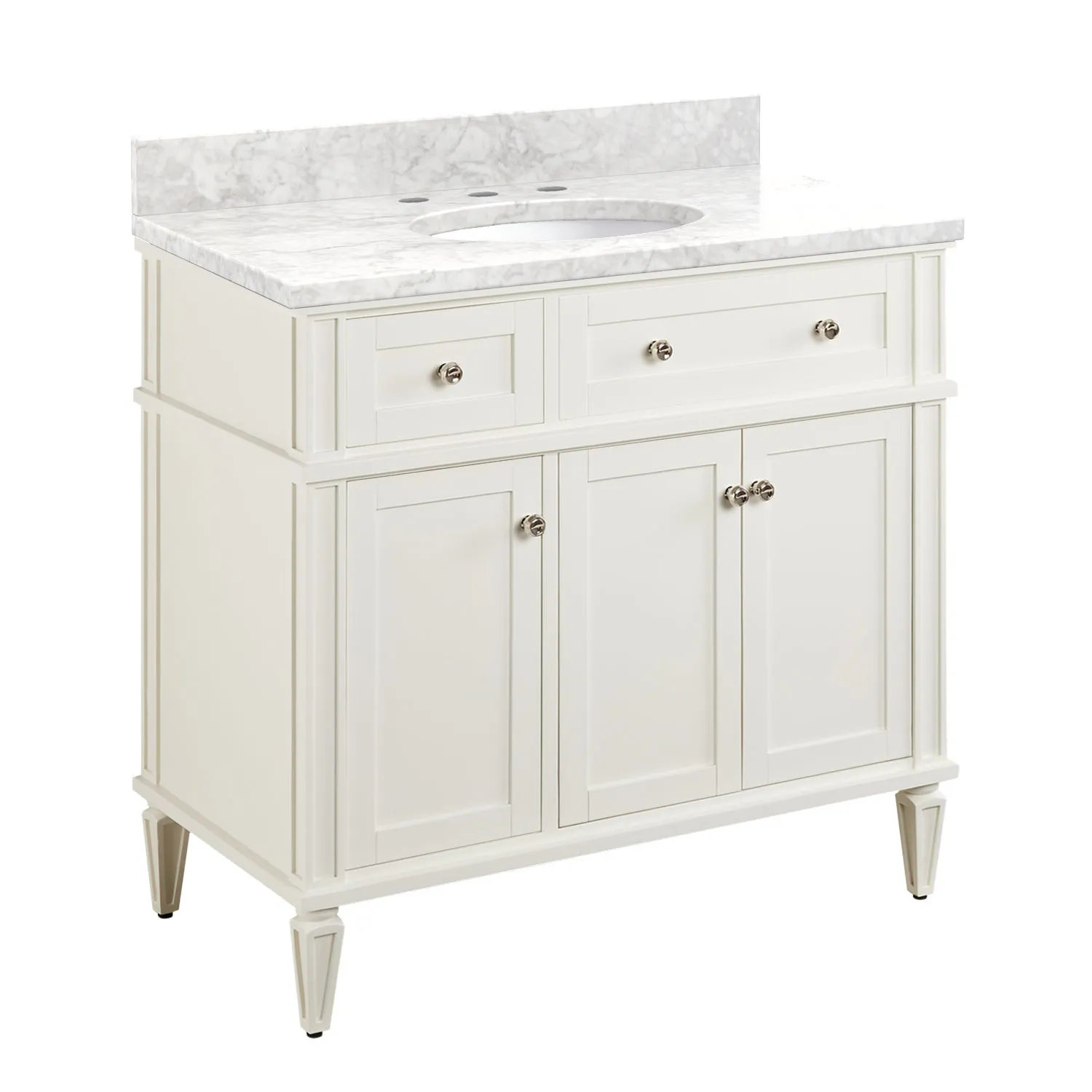Signature Hardware 36" Elmdale Single Bathroom Vanity Set with Oval ...