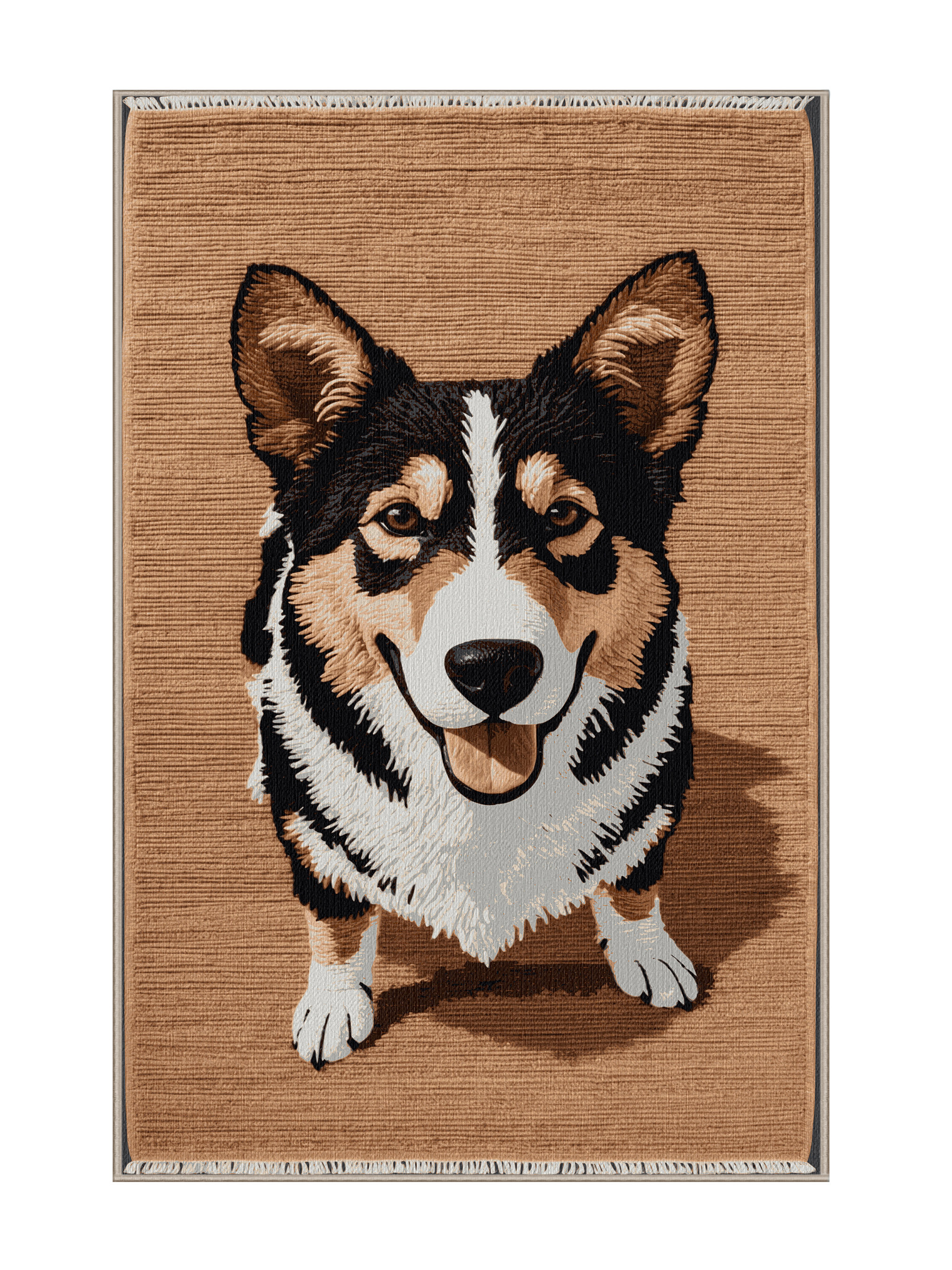 Red Barrel Studio® Washable Korean Jindo Dogs Area Rug | Wayfair