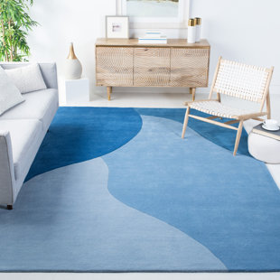 Blue Wool Area Rugs You'll Love | Wayfair